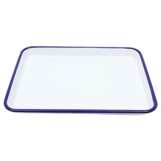 Hemobllo Emaillierte Rechteckige Bratform 25x30cm Backblech aus Verschlei&szlig;festem Email Lebensmittelgeeignet Energiesparend f&uuml;r Ofen K&uuml;hlschrank und Gefrierschr