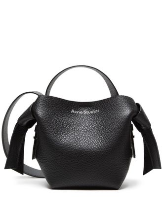Acne Studios mini sac port&eacute; &eacute;paule Musubi - Noir