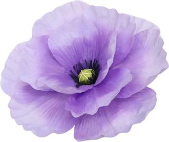 Generic 40/50/60 cm Künstlicher Mohn aus Vliesstoff, 3D-Flauschige Blütenblätter, Kunstblumen, Riesiges Blumendekor, Mehrschichtige Flauschige Blütenblätter, 