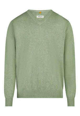 Redmond V-Ausschnitt-Pullover Basic (1-tlg) Pullover - Baumwolle - Atmungsaktiv - Weicher Feinstrick