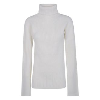 Toteme Femme, Pulls, Blanc, Taille: 38 FR Pull Col Roul&eacute; &agrave; Manches fendues