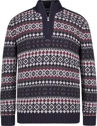 Olymp Herren Pullover blau Norweger