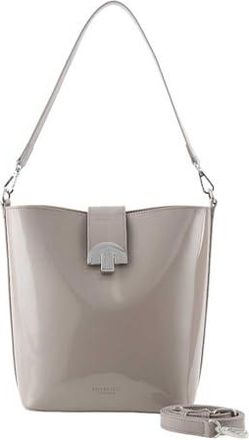 Seidenfelt Manufaktur sac &agrave; &eacute;paule bandouli&egrave;re Grenaa Hobo Bag Grey gris