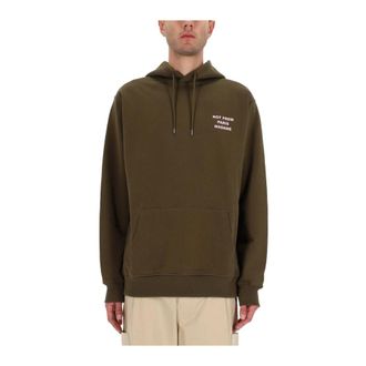 Dr&ocirc;le de Monsieur Gestrickter V-Ausschnitt-Pullover mit abstraktem Motiv - - Sweatshirts & Hoodies - Herren - Braun - M