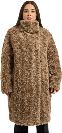 HUGO BOSS Femme, Manteaux, Brun, Taille: 40 FR Manteau en fausse fourrure