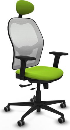 Piqueras y Crespo Jorquera Nackenst&uuml;tzstuhl mit 2D-Armen, h&ouml;henverstellbarer Lendenwirbelst&uuml;tze und festem Kopfteil, ausgestattet mit Syncro/Traslack und injiziertem Sc