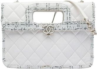 Chanel Pre-owned Quilted Satchel - Femme - Pre-owned - Blanc - Taille: ONE Size