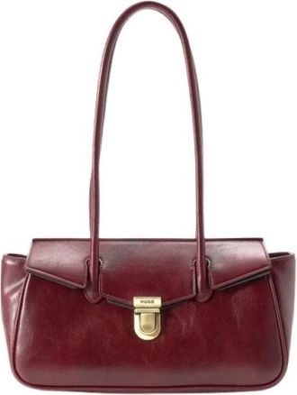 HUGO BOSS Sac bandouli&egrave;re Quinley - Femme - Sacs - Rouge - Taille: ONE Size