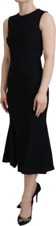 Dolce & Gabbana Femme, Robes, Noir, Taille: 38 FR Élégante Robe Noire Fit and Flare