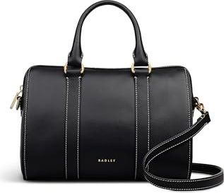 Radley London London Noble Alley Poign&eacute;e sup&eacute;rieure zipp&eacute;e en cuir pour femme Noir Taille M, Noir, Taille M