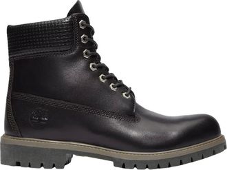 Timberland Homme, Chaussures, Noir, Taille: 44 EU Bottes Noires Imperméables à Lacets