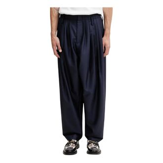 Kenzo Pantalon pliss&eacute; - Homme - Pantalons - Bleu - Taille: W42