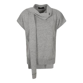 Fabiana Filippi &Auml;rmelloses Top - - Tops - Damen - Grau - S