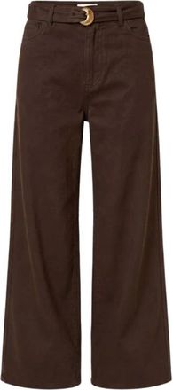 Twinset Barrel Hose mit G&uuml;rtel - - Trousers - Damen - Braun - W26