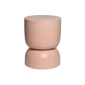 Sweeek Alices Home - Table dappoint. Bout de canapé. Table de Chevet en métal. Rose. Madi Ø32 x H 42cm