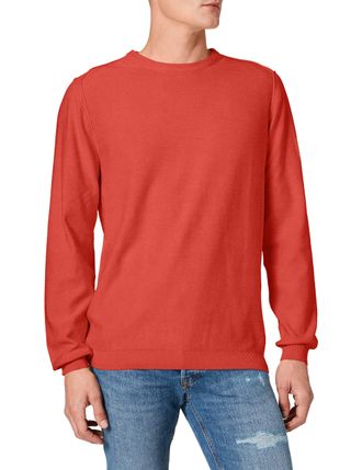 Camel Active Herren Crew Neck Rundhals Pullover Pulli Feinstrick Red XL