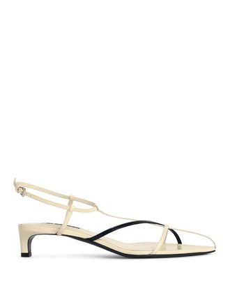 Jil Sander Sandalen - Wei&szlig;