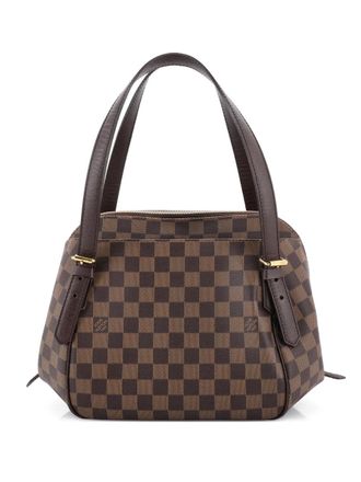 Louis Vuitton sac port&eacute; &eacute;paule Belem Handbag Damier MM - Marron