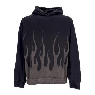 Vision Of Super Schwarzer Corrosive Flames Hoodie - - Sweatshirts & Hoodies - Herren - Schwarzk - XL