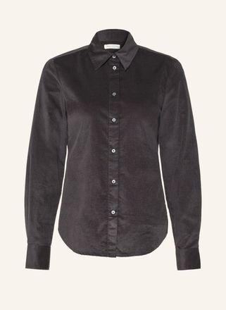 Marc O'Polo Marc Opolo Hemdbluse Aus Samt grau