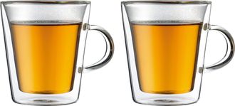Bodum 10325-10 Canteen 2 Stück Tasse mit Griff, doppelwandig, 0.2 l