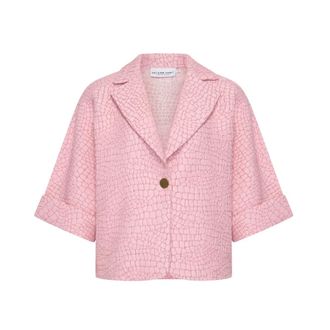 Hart by Helena Hart 7733 Blazer Pien Croco - - Jackets - Damen - Rosa - XS