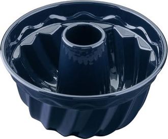 Dr. Oetker Gugelhupf Backform Ø 18 cm Back-Liebe Emaille - Schnitt- & kratzfeste Gugelhupf Form mit Emaille - 18er Gugelhupfform in Dunkelblau