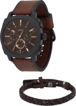 Fossil Set: Uhr und Armband Machine