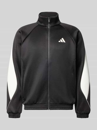 adidas Trainingsjacke mit Logo und Stehkragen