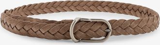 Brunello Cucinelli Braided suede belt - BRUNELLO CUCINELLI - gender_Man