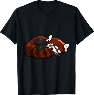 Sugar Skull Roter Panda Katzenb&auml;r T-Shirt