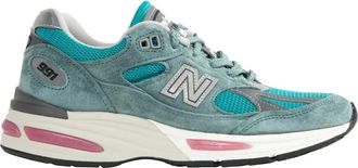 New Balance Homme, Chaussures, Vert, Taille: 46 1/2 EU 991v2 Baskets