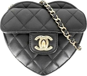 Chanel Sac bandouli&egrave;re vintage doccasion - Femme - Pre-owned - Noir - Taille: ONE Size