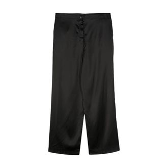 Botter Schwarze Satinhose mit Kordelzug - - Trousers - Herren - Schwarzk - 2XS