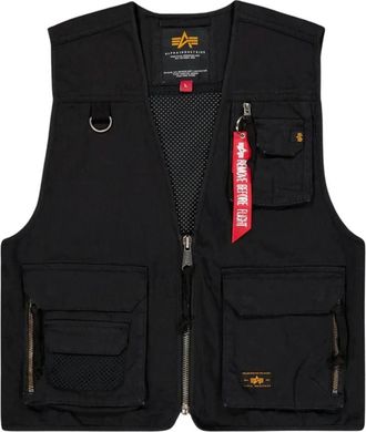 Alpha Industries Homme, Vestes, Noir, Taille: L Mesh Utility Vest