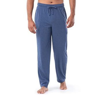 Fruit Of The Loom Mens Extended Sizes Jersey Knit Sleep Pajama Lounge Pant (1 & 2 Packs) Bas de Pyjama, Navy Heather, X-Large Haut Homme