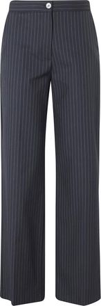 SOLOTRE Femme, Pantalons, Bleu, Taille: 36 FR Pantalone
