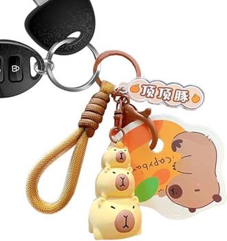 Generic Capybara Porte-clés en forme danimal, joli porte-clés Capybara, pour sac, clés, téléphone portable pour filles, b, Siehe Beschreibung