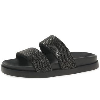 Rieker Sandales v&eacute;nitiennes pour femmes, black sparkle, 7