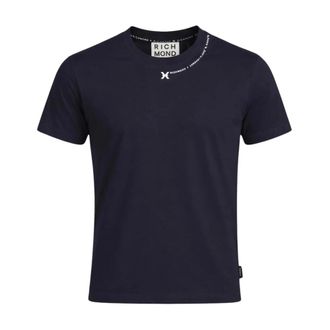John Richmond Homme, Tops, Bleu, Taille: L T-Shirt Coupe Standard