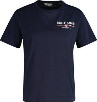 GANT T-Shirt REG GRAPHIC SS T-SHIRT regular fit, Print auf der Brust