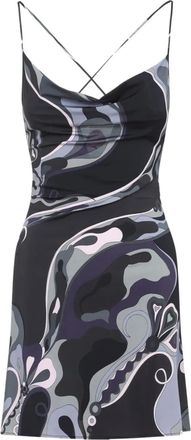 Pucci robe à imprimé abstrait - Noir