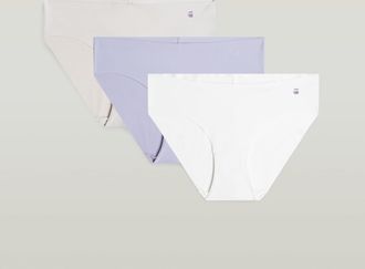 G-Star Hipster No VPL Brief 3er-Pack - Mehrfarbig - Damen