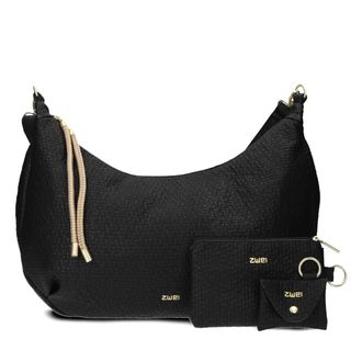 zwei Damen Shopper LOLA LO140 erweiterbare Schultertasche mit Reißverschluss (16-18 Liter) 3-teiliges Set Umhängetasche mit Geldbeutel & Schlüsselanhänger,