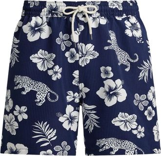 Ralph Lauren Homme, Maillots de bain, Bleu, Taille: S Woven Trunk Swim Bottom