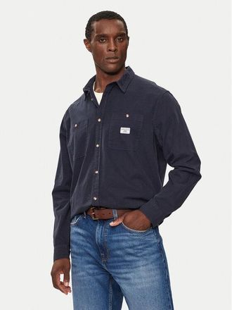 Guess Hemd M4YH37 WGCF1 Dunkelblau Regular Fit
