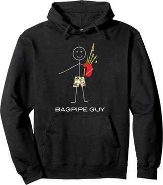 Whyitsme Design Lustiger Dudelsack f&uuml;r Herren, Dudelsackspieler, Musiker Pullover Hoodie