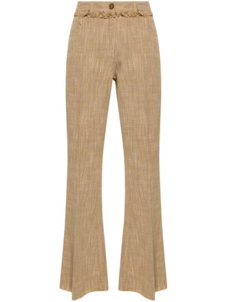 Etro pantalon court &agrave; coupe ample - Marron