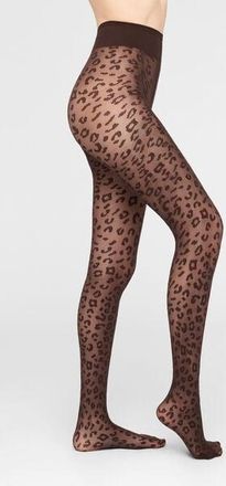 Calzedonia Transparente Strumpfhose 30 Denier Mit Animalprint Braun
