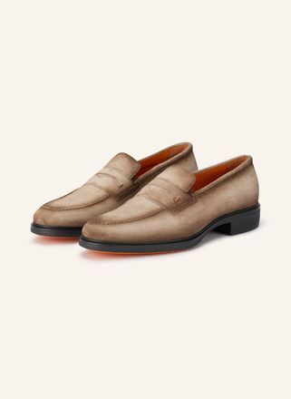 Santoni Loafer Easy braun